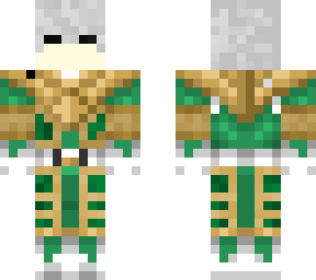 my oc with green ranger body (i took the hair from silver | Minecraft Skin