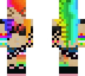 pretty rave girl | Minecraft Skin
