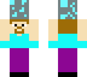 steve holding diamond ore | Minecraft Skin