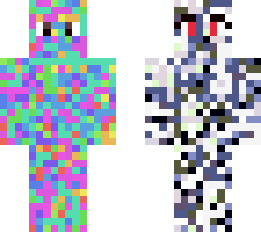 My technicolor rainbow of ADHD | Minecraft Skin