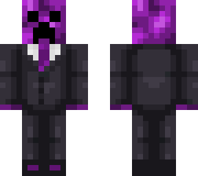 Purple Creeper In Suit | Minecraft Skin