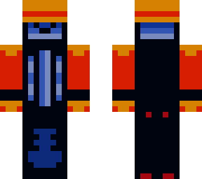 Straw hat cube | Minecraft Skin