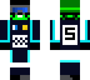 zielony kask | Minecraft Skin