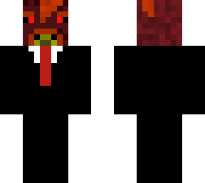 Angry cow with suit | Minecraft Skin