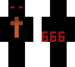 Cross of Devil a 666 | Minecraft Skin