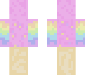 Human Rainbow Popsicle Skin | Minecraft Skin