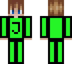 Male teenager in lime clothes | Minecraft Skin
