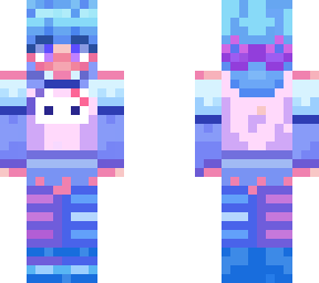 Neon Scene Girl | Minecraft Skin