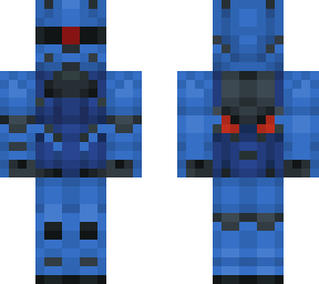 zaku(red and blue NO GLOW) | Minecraft Skin