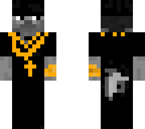 Black & White, Hood Steve | Minecraft Skin