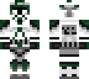 Green Phase 2 Clone Trooper | Minecraft Skin