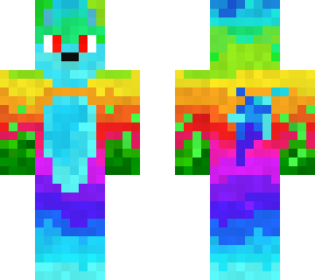 Rainbow Wolf | Minecraft Skin