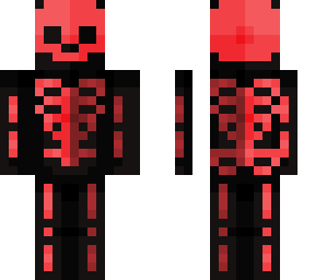 red skeleton | Minecraft Skin