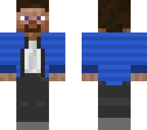 Blue Pufferjacket Steve | Minecraft Skin