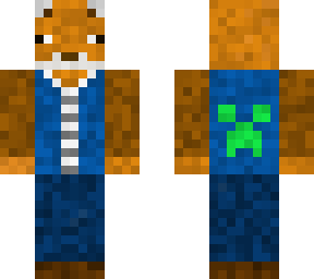Fox In a Denim Jacket | Minecraft Skin