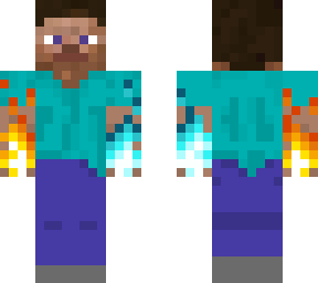 fire steve | Minecraft Skins