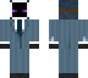 Blu spy with enderman mask | Minecraft Skin
