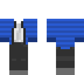 Blue Puffer Jacket Template | Minecraft Skin