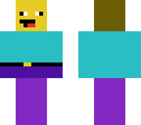 derp simple drawing{dumb steve with belt} | Minecraft Skin