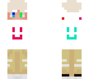 White Masked RGB Skin | Minecraft Skin