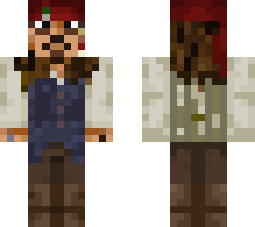 Jack Sparrow locker varient V3 | Minecraft Skin