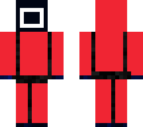 Squid game pink guard(square guard) | Minecraft Skin