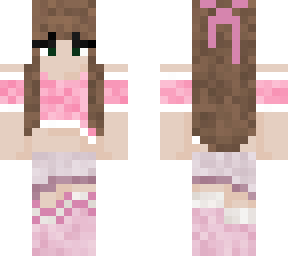 Cute pink girl | Minecraft Skin