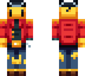 Hive styled cubee pirate skin | Minecraft Skin