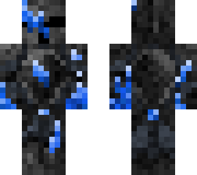 The Dark Crystalized Knight(Sapphire) | Minecraft Skin