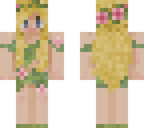 blonde flower elf | Minecraft Skin