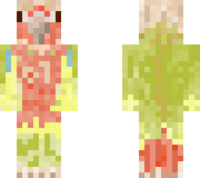 Pineapple green cheek conure | Minecraft Skin
