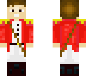 Red Coat Soldier (Body & Outer Layer | Minecraft Skin