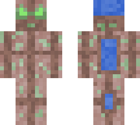 Waterlogged Waxed Lightly Weathered Cut Copper Stairs | Minecraft Skin