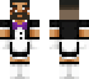 agent stone maid dress | Minecraft Skin