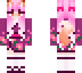 Spring Kitsune | Minecraft Skin