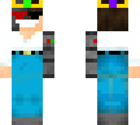 Bionic with glasses VoidCraft Crown | Minecraft Skin