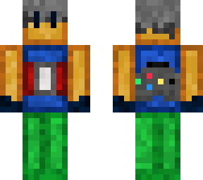 Roblox Noob (With Hair) | Minecraft Skin