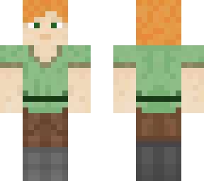 Alex (Skin from the Animation "Steve Begins") | Minecraft Skin