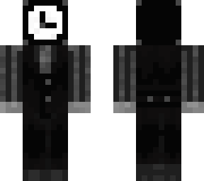 black and white clock | Minecraft Skin
