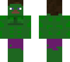 Hulk (steve banner) | Minecraft Skin