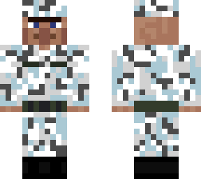 M81 Winter Woodland BDU Villager W/ Velcro and Belt | Minecraft Skin