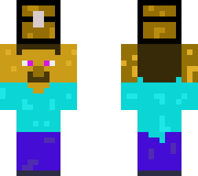 steave with a chest | Minecraft Skin