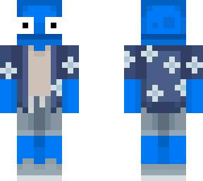 blue vacation repo robot | Minecraft Skin