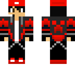 classic RED gamer skin | Minecraft Skin
