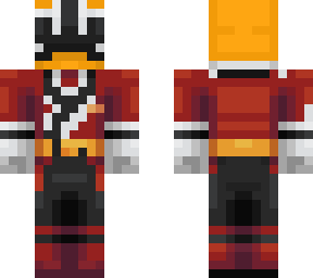 Orange ranger samurai | Minecraft Skin
