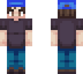 Blue hat boy hive style | Minecraft Skin