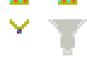 Crown, Cape, and Necklase base | Minecraft Skin