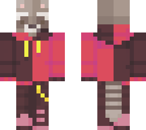 Gamer raccoon | Minecraft Skin