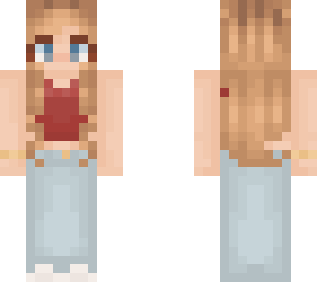 Grown out roots girls | Minecraft Skin