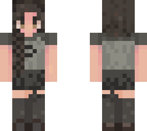 Black hair braid | Minecraft Skin